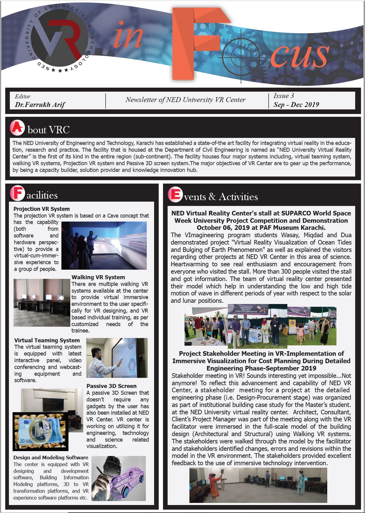 Overview | NEDUET Virtual Reality Centre Website